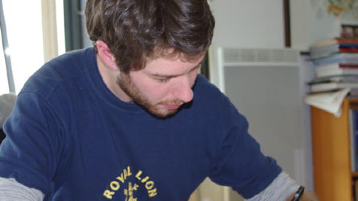 Studio Dargaud : la visite de Mathieu Burniat - Photo - DARGAUD